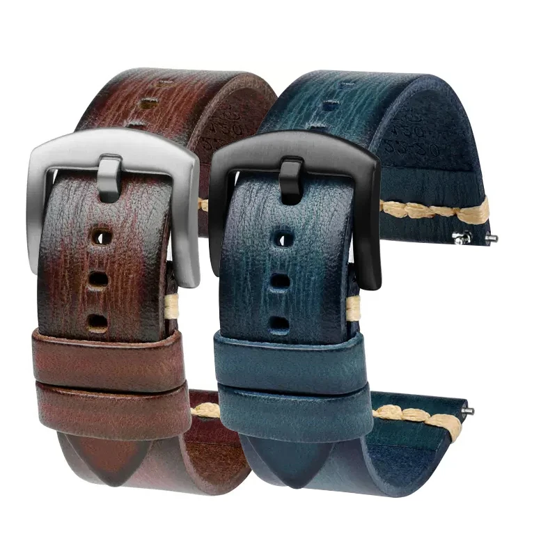 Vegetable-Tanned-Leather-Watch-Straps-20mm-22mm-24mm-Men-Calfskin-Watch ...