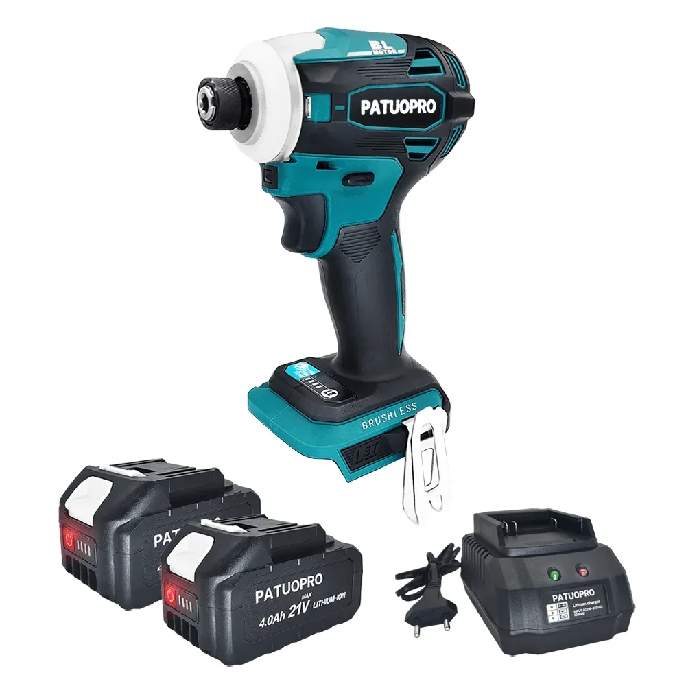 PATUOPRO-4-Speed-Brushless-Electric-Impact-Driver-1-4-Inch-Hex-Cordless ...