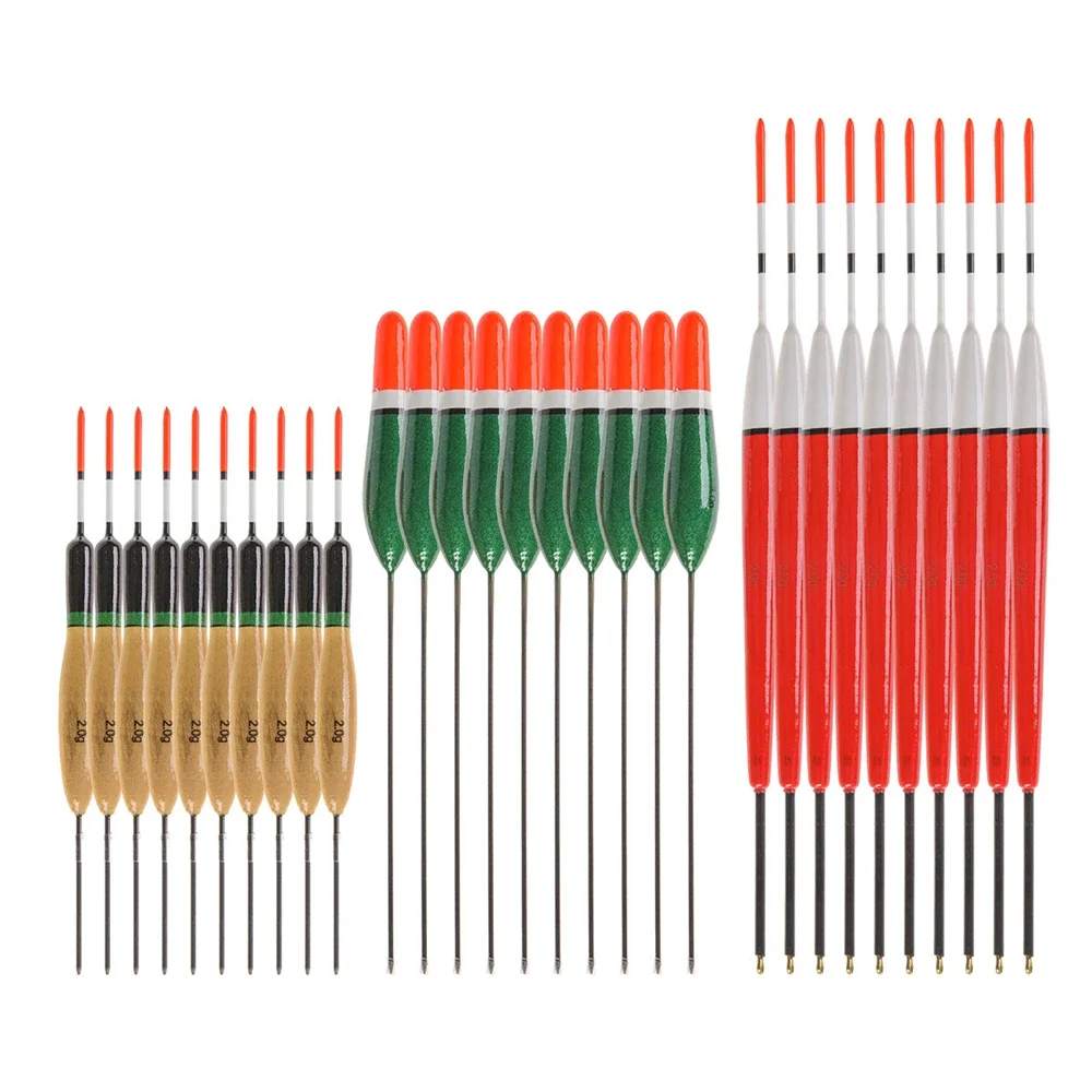 10pcs-Set-Paulownia-Wood-Wooden-Floats-Buoy-Vertical-Drift-Floats-for ...