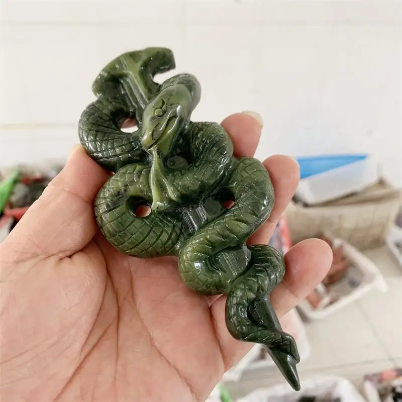 Natural-Serpentine-Snake-Nail-Scepter-Carved-Statues-Crystal-Animal ...