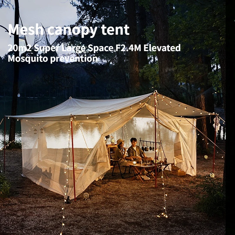 Outdoor-Canopy-Tent-Camping-Silver-Sunscreen-Outdoor-Large-Space ...