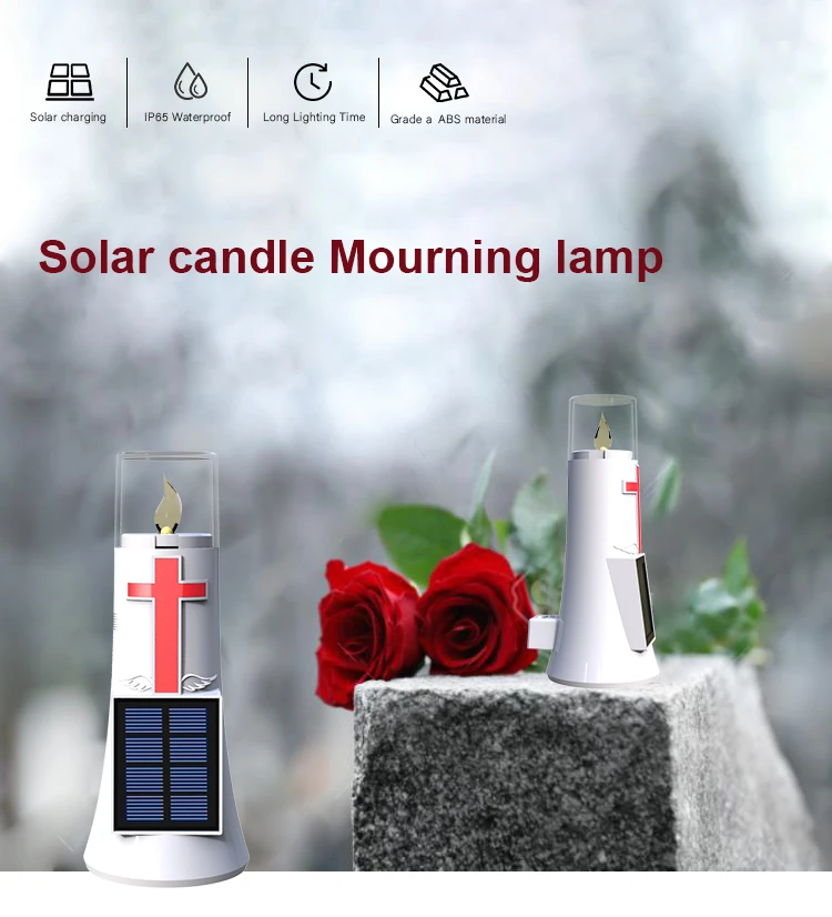 ACMESHINE Solar Power Candle Flame Led Light Heaven Memorial Lights ...