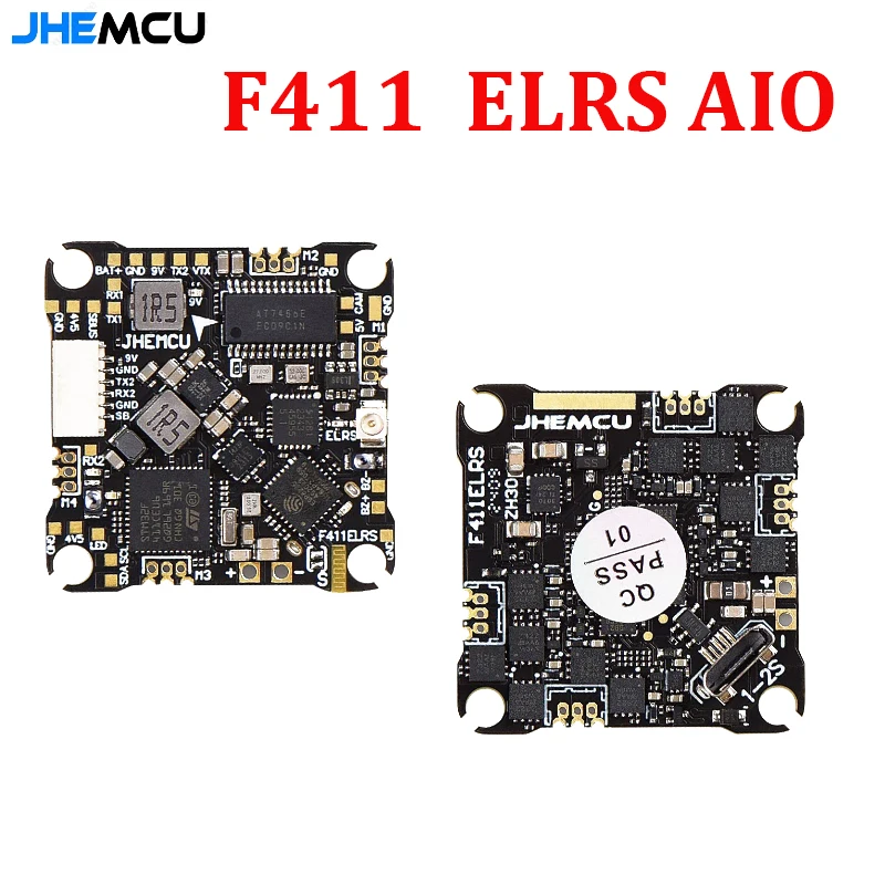 JHEMCU-F411ELRS-AIO-Flight-Controller-ICM42688-P-OSD-BLHELI-S-1-2S-12A ...