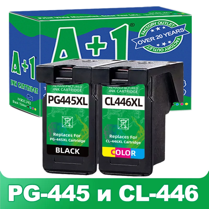 A-1-Remanufactured-Refill-Ink-Cartridge-For-Canon-PG-445-CL-446-XL-PG ...