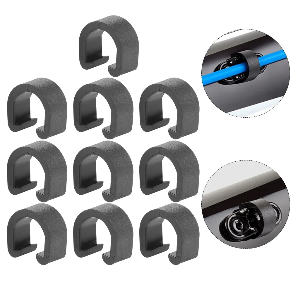10-X-Bicycle-Shift-Cables-Guide-C-Clips-Buckle-MTB-Road-Bike-Brake-Gear ...