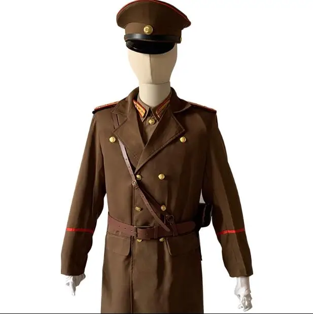 North-Korea-Military-Uniform-Men-Spring-Suit-Include-Hat-Belt-Pants ...