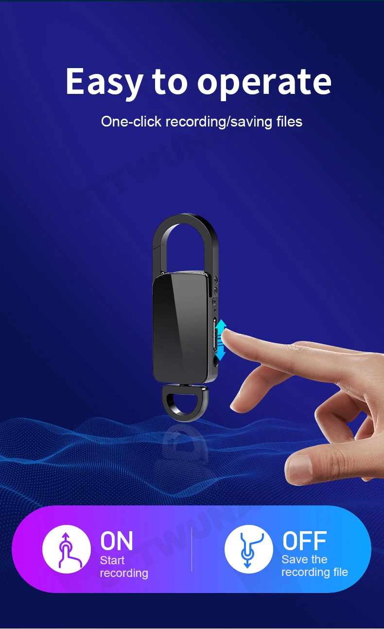 Avec micro OTG - 8G - Mini appareil'enregistrement numérique à commande ...