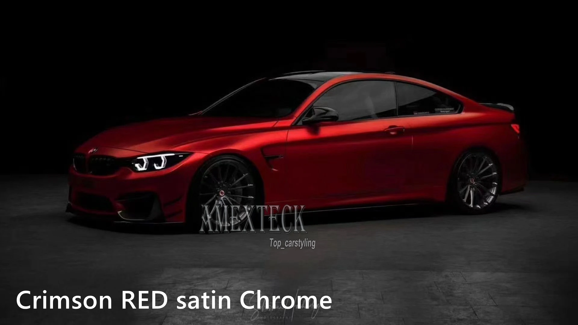 Red Chrome Vinyl Car Wrap
