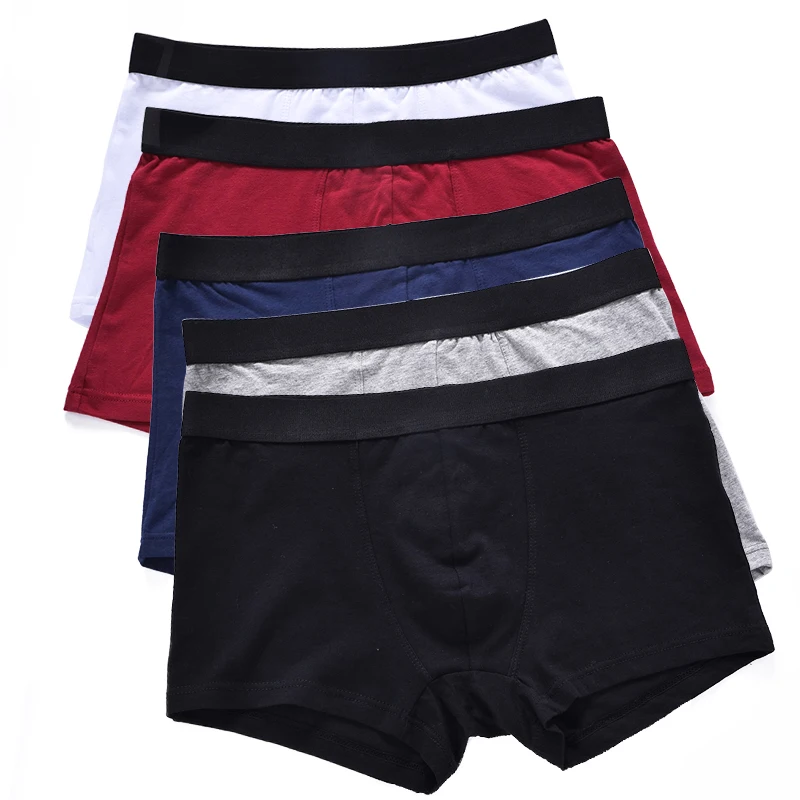 Boxers-en-Coton-Respirant-et-Solide-pour-Homme-Sous-v-tements-Masculins ...