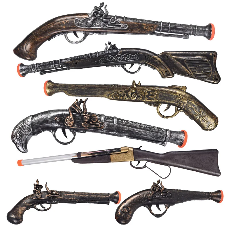 5PC-Halloween-Props-Cosplay-Plastic-Ball-Pirates-Caribbean-Gun ...