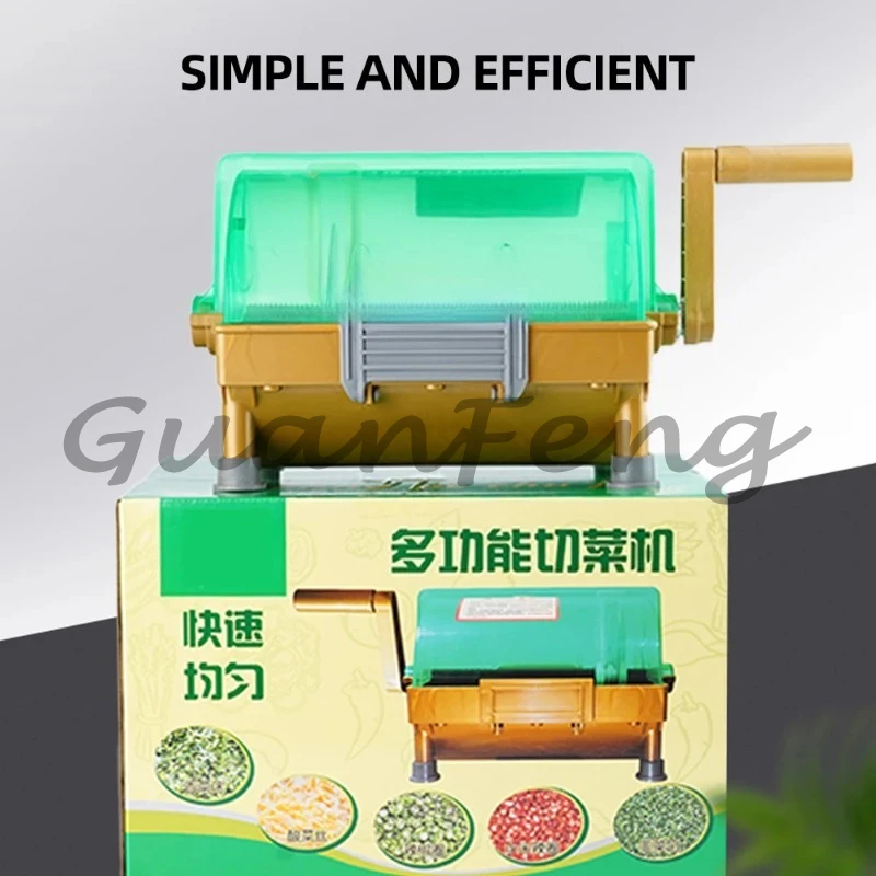 Hand-cranked Chili Slicing Machine Multifunctional Vegetable Cutter ...