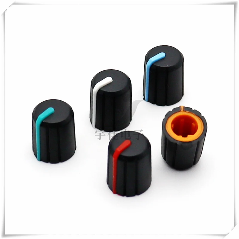 10PCS-11-5-14MM-Encoder-Potentiometer-Knob-Cap-Plastic-Soft-Rubber-Knob ...