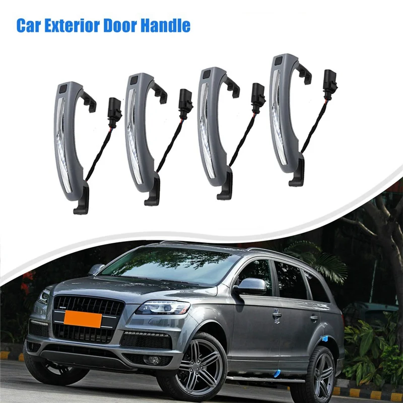 4Pcs-Car-Smart-Sensor-Exterior-Door-Handle-for-Audi-Q7-2007-2015 ...