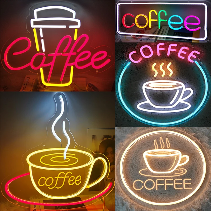 LED-Neon-Light-Coffee-Neon-Sign-Light-Bars-Supermarkets-Coffee-Shops ...