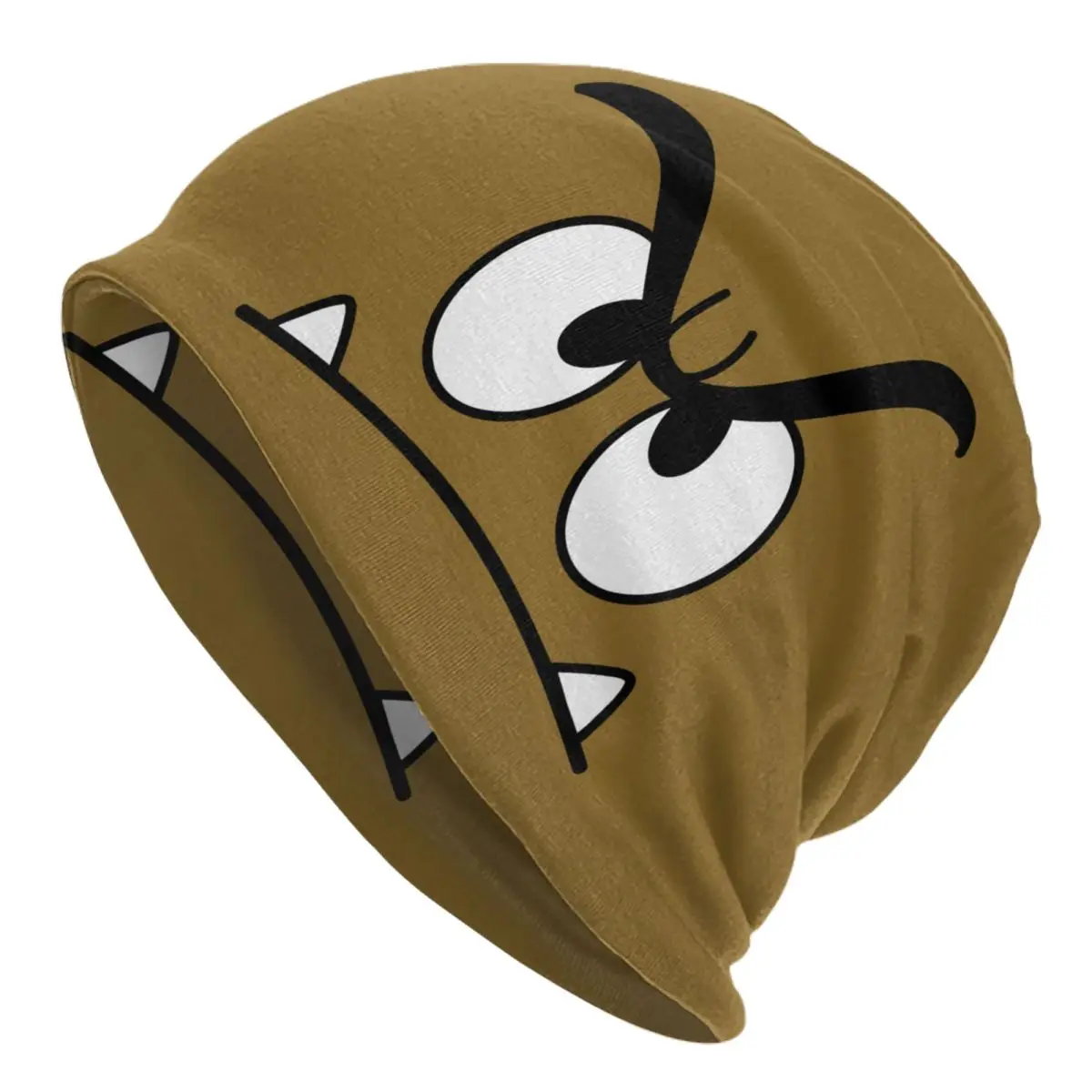 Cartoon-Game-Brown-Goomba-Face-Bonnet-Hats-Hip-Hop-Knitting-Hat-For ...