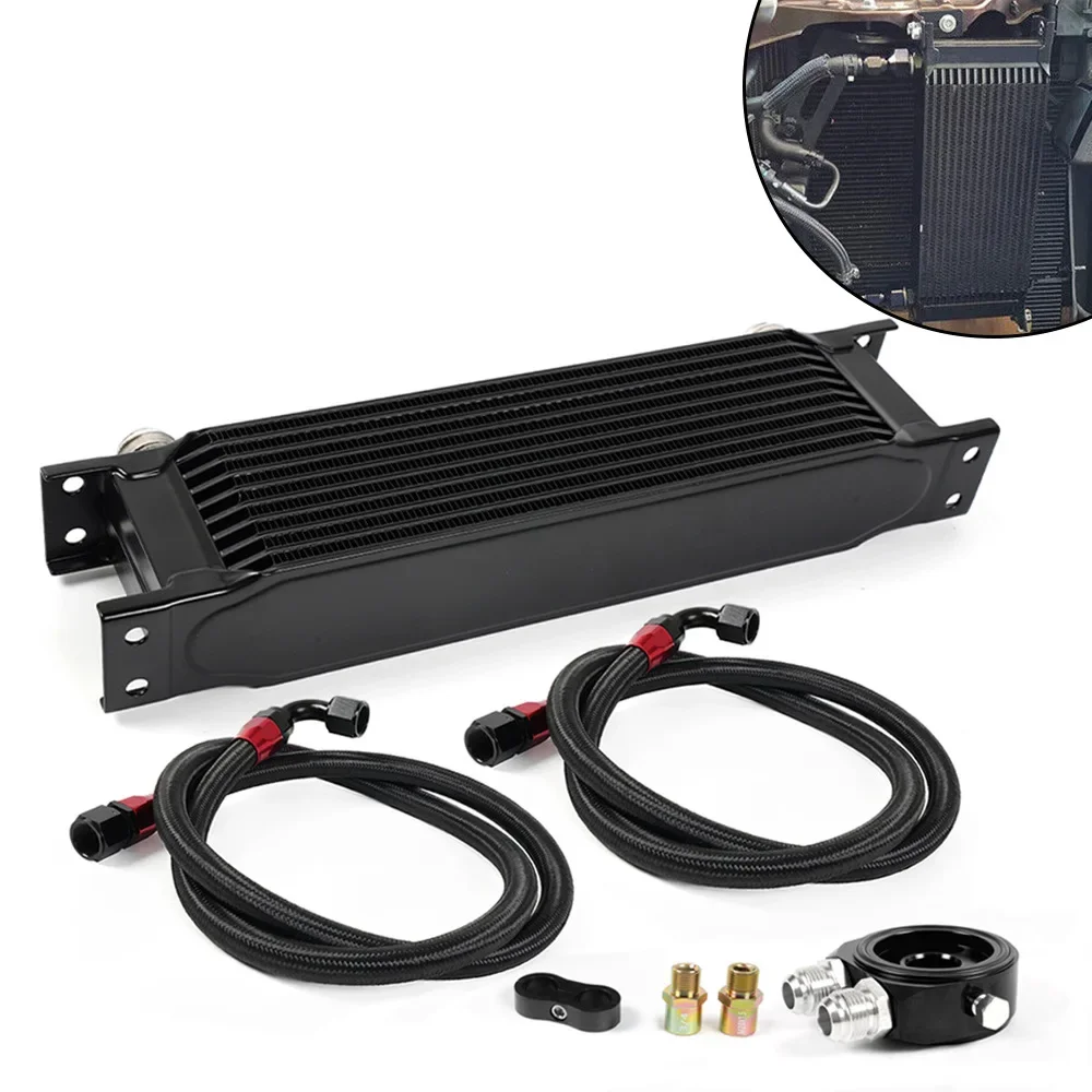 AN10-Aluminum-Radiator-10-15-Rows-British-Type-Car-Engine-Oil-Cooler ...