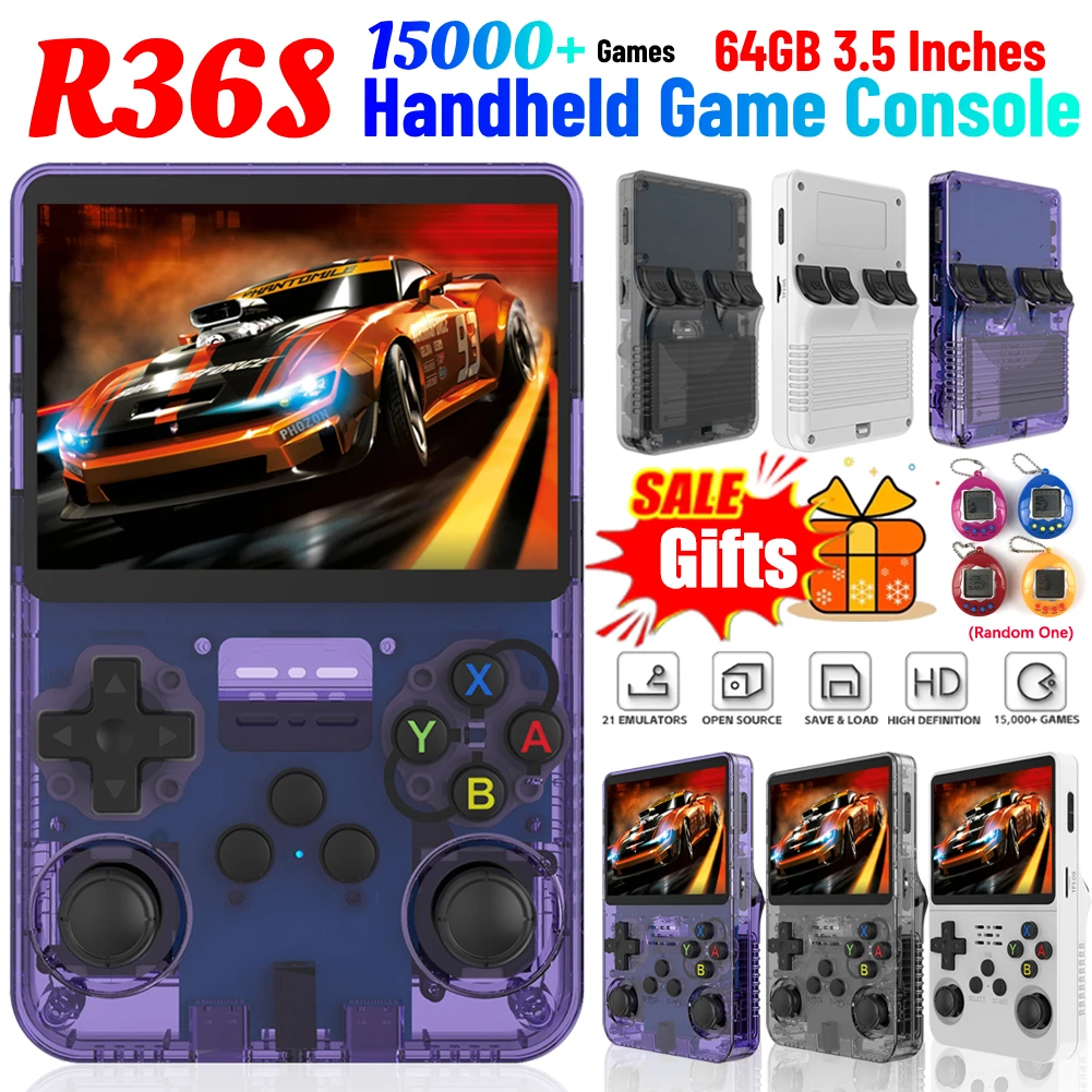 Consola-Retro-R36S-de-64GB-sistema-Linux-pantalla-IPS-de-3-5-pulgadas-m ...