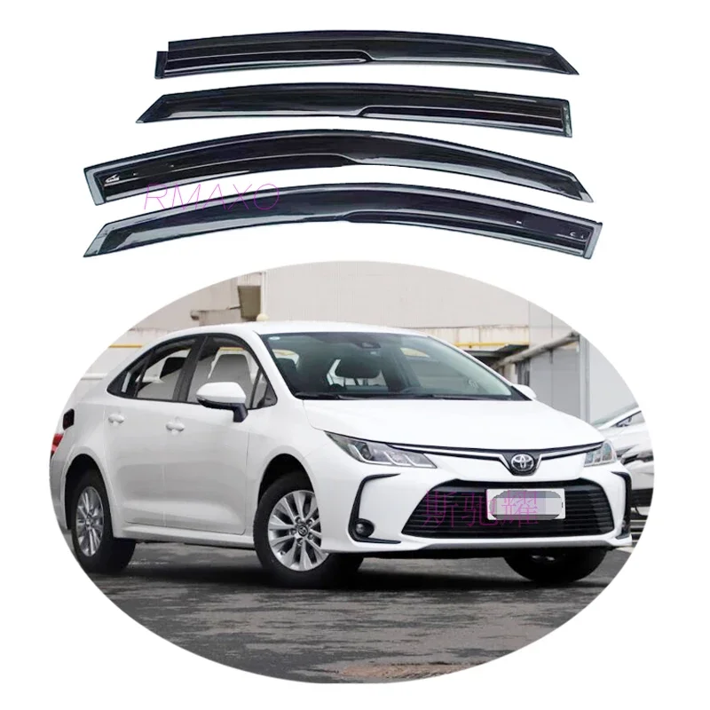 For-Toyota-Corolla-2019-2022-Plastic-Window-Visor-Vent-Shades-Sun-Rain ...