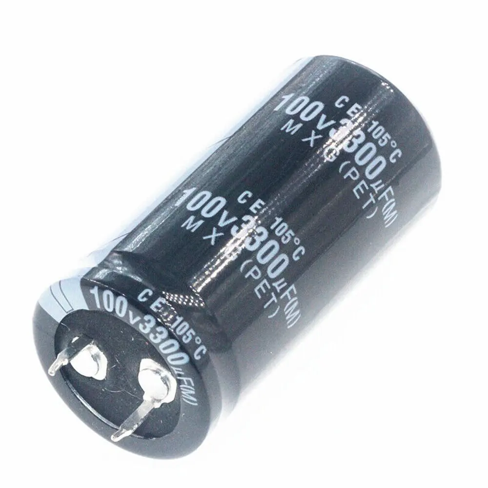 1pcs 3300uF 100V 3300MFD 100WV Aluminum Electrolytic Capacitor 25*45mm ...