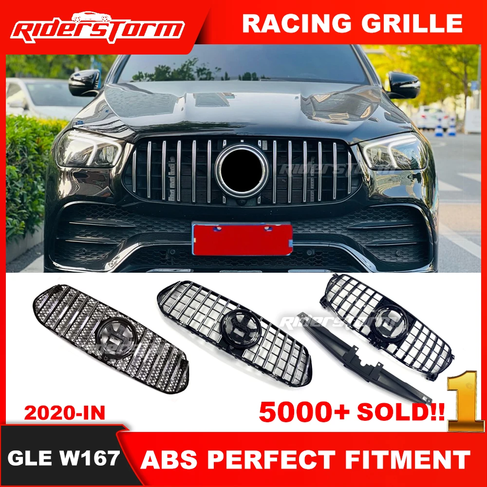 Gt Front Grill For Mercedez Benz 2020 Model Gle W167 Front Bumper Sport ...