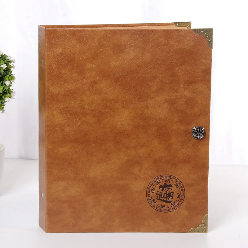 Leather-Loose-leaf-Coin-Collection-Book-Commemorative-Stamp-Waterproof ...