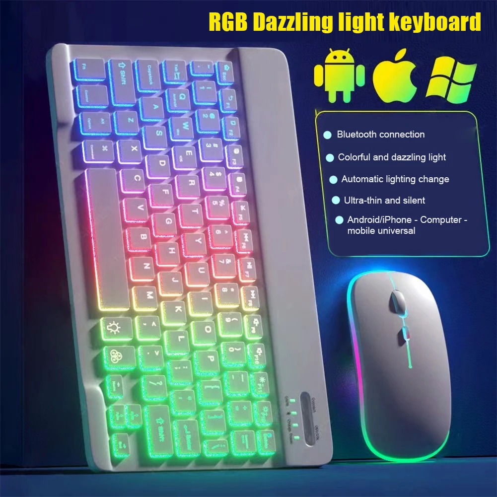 10-Inch-Wireless-Keyboard-For-Computer-Bluetooth-copatible-RGB ...