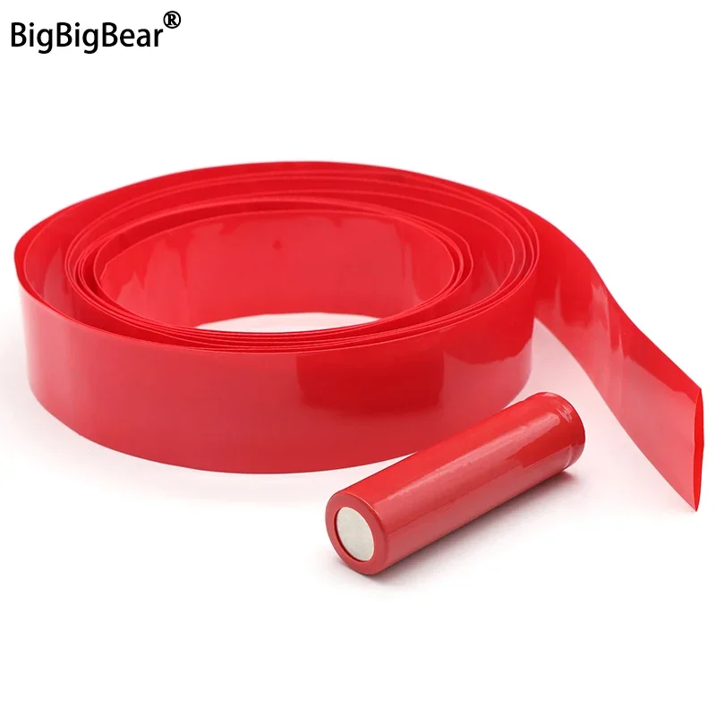18650-PVC-Heat-Shrink-Tube-Battery-Pack-Red-Width-29-5mm-280mm ...