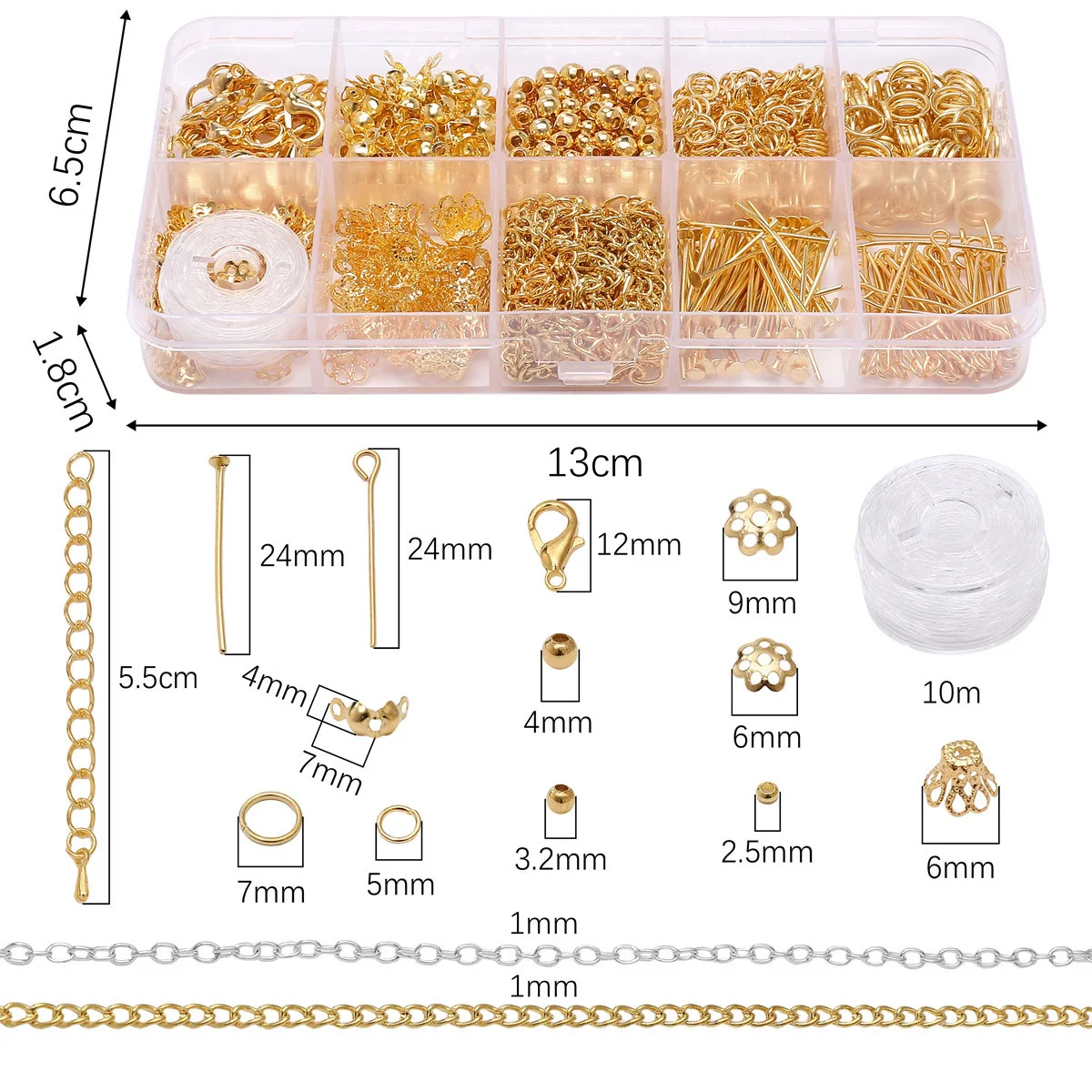 Alloy-Stainless-Steel-Chain-Jewelry-Making-Materials-Box-Clasp-for ...