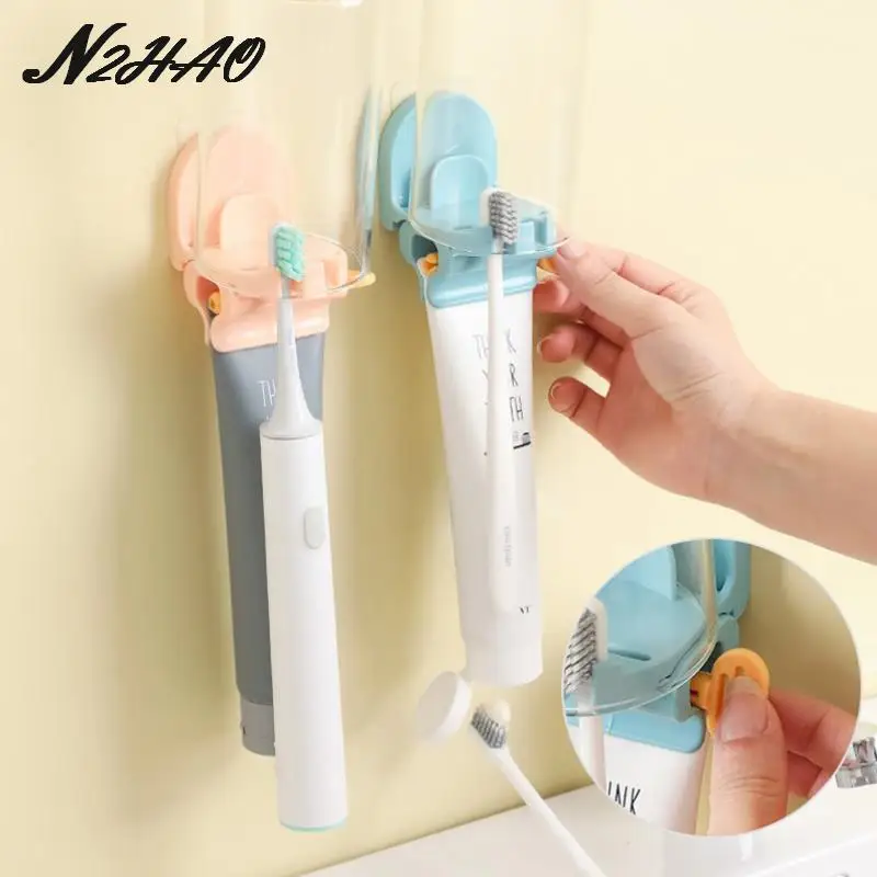 1pcs-Plastic-Toothbrush-Holder-Wall-mounted-Double-Card-Rack-With ...