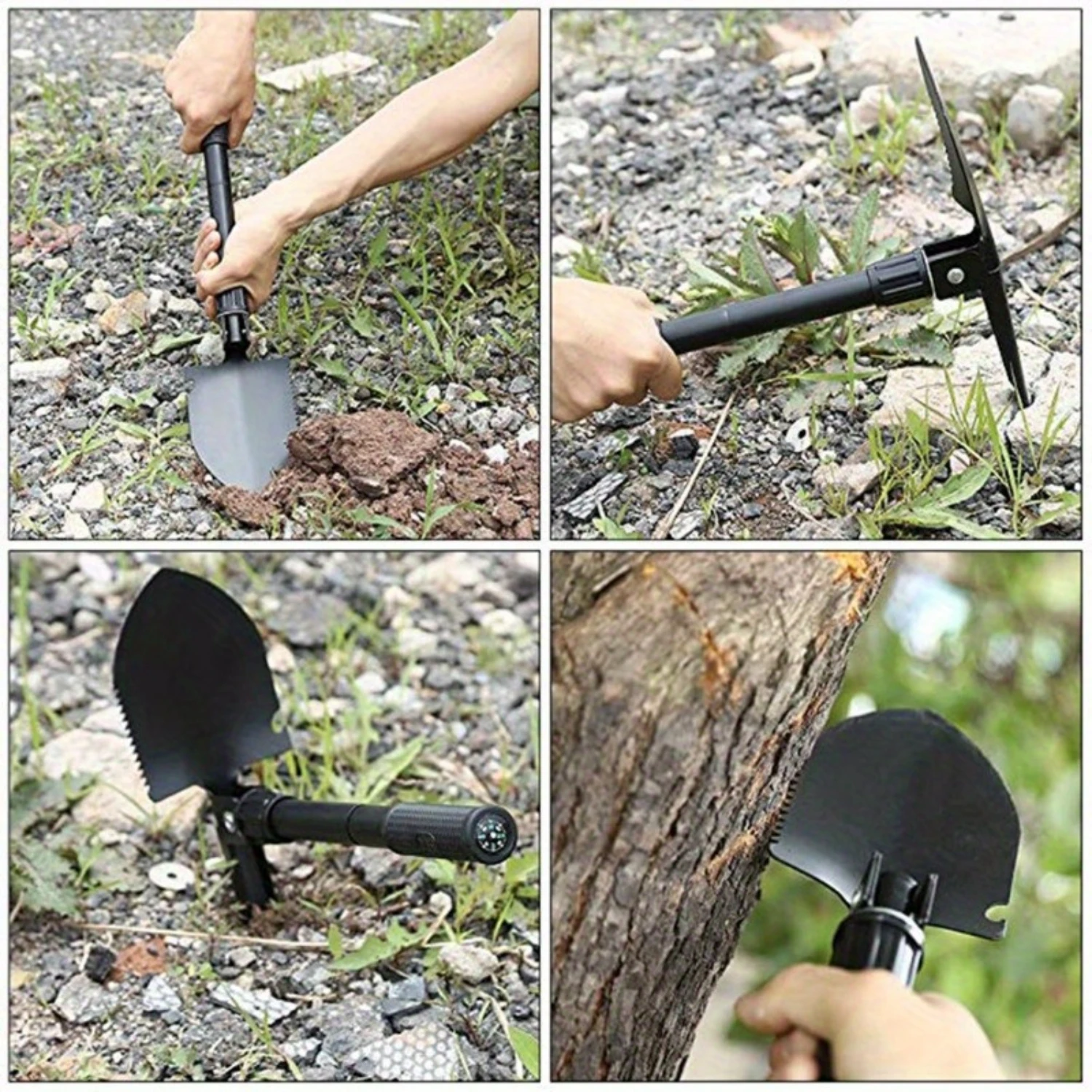 Compact 5-in-1 Survival Shovel – CAMP TRAIL SHOP