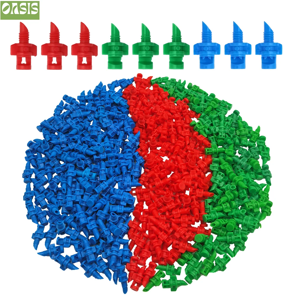 OASIS 100PCS 90/180/360 Degree Refraction Nozzle Garden Sprinkler Agriculture Irrigation Plant ...