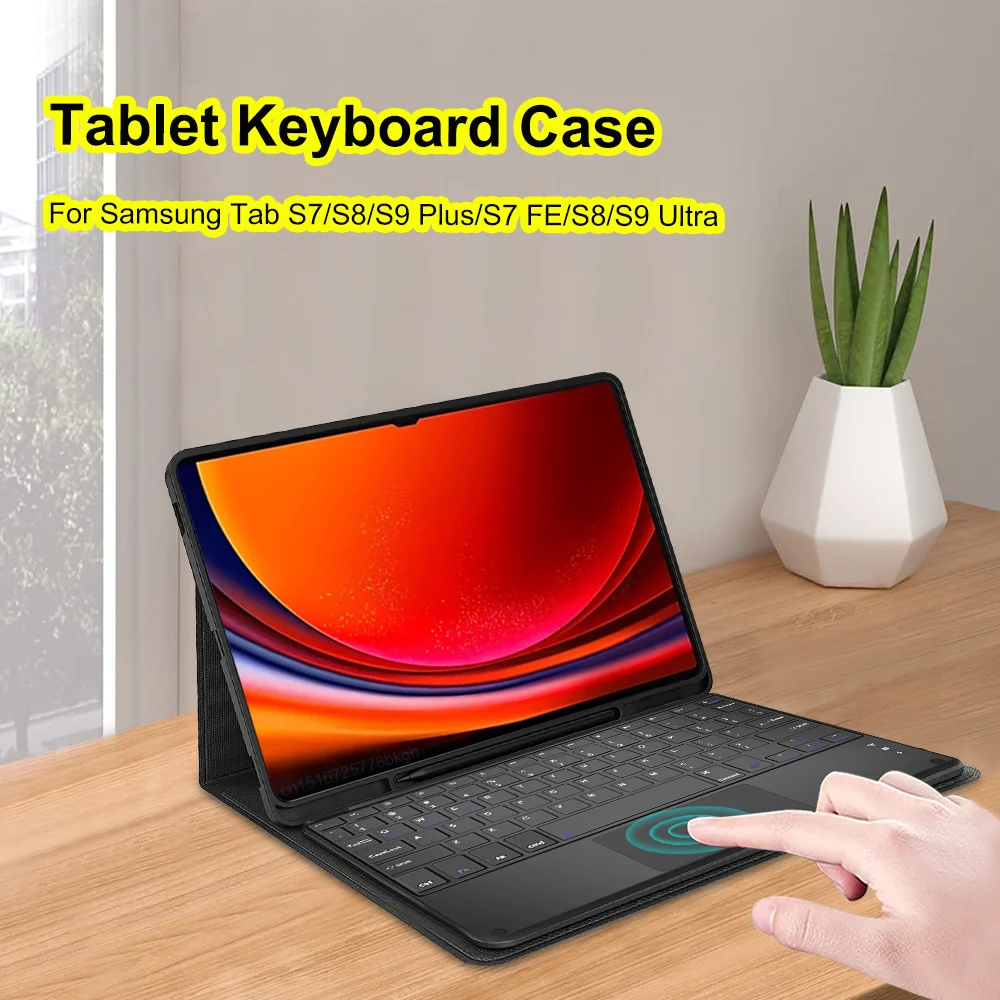 Keyboard-for-Samsung-Galaxy-Tab-S9-Ultra-Plus-Bluetooth-Wireless-Keyboard-Case-Tablet-Cover-S7 ...