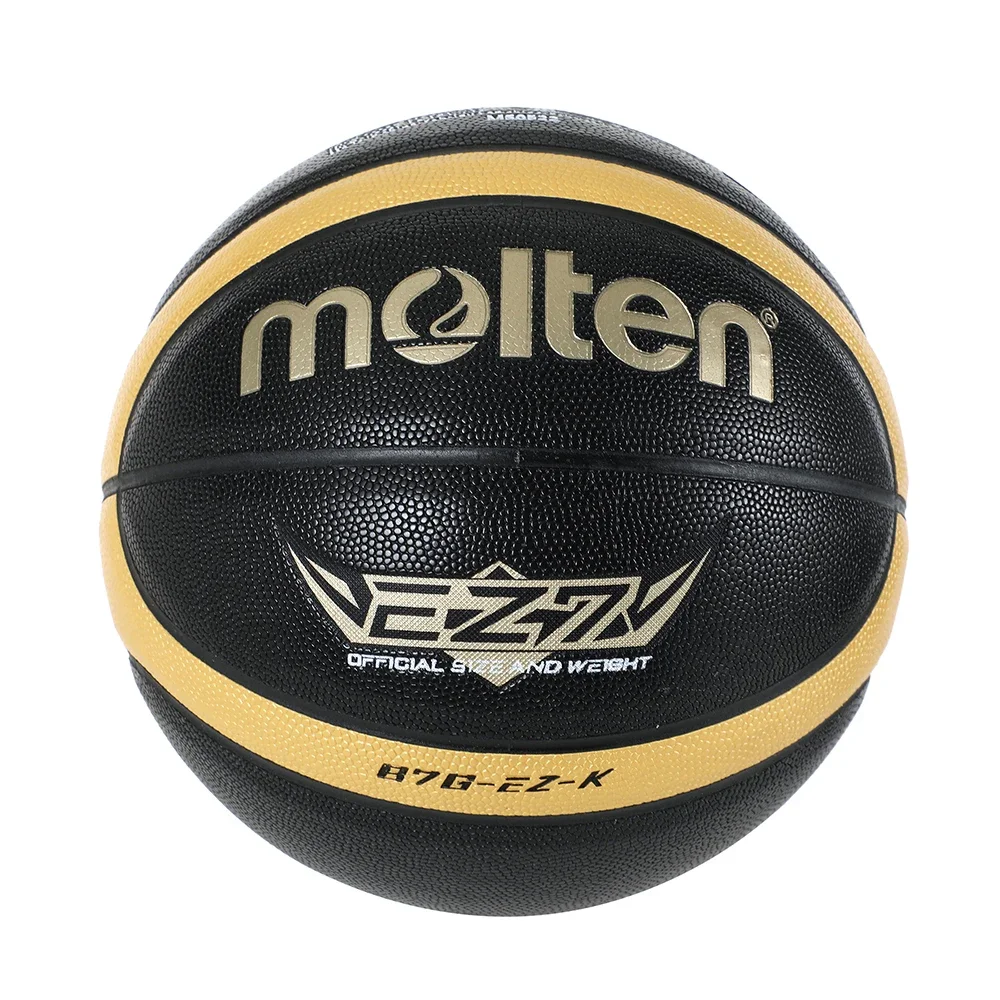 Molten-EZ-K-Size-7-Basketball-Black-Gold-PU-Outdoor-Indoor-Women-Youth ...
