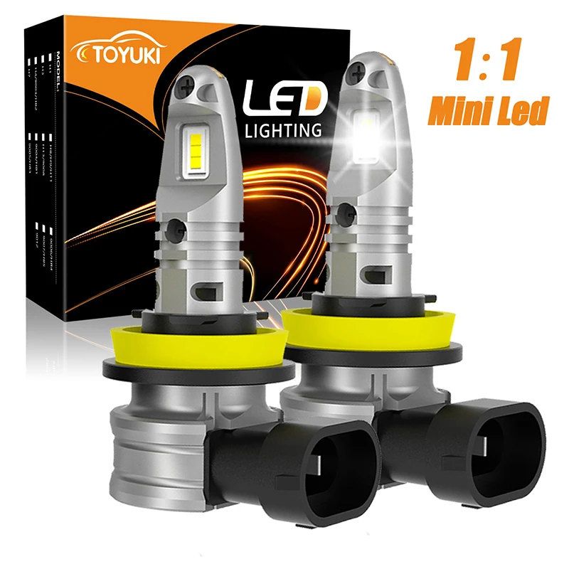 Toyuki H11 H8 H9 H Led Bulb Mini Led Lamp Fanless For Car Led Headlight ...
