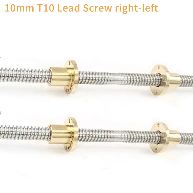 T10 Lead Screw right-left length 1000mm OD 10mm Pitch 2mm lead 2mm for ...