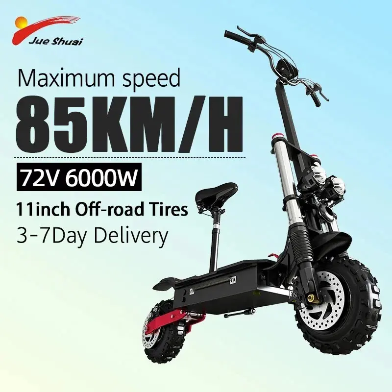 48V-72V-1000W-6000W-Electric-Scooter-50-80km-h-Fast-E-Scooter-Off-Road ...