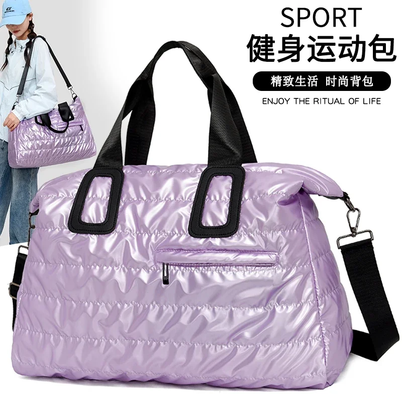 Designer Puffer Tote Bag Women Quilted Puffy Handbag Lightweight Down ...