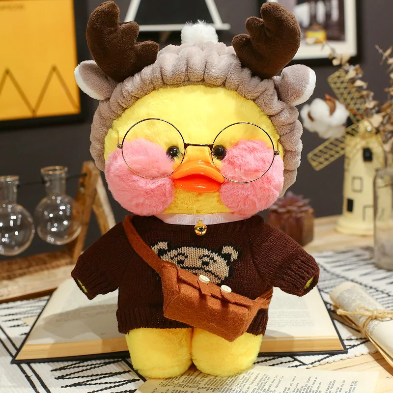 30cm Pato Plush Lalafanfan Duck Cute Stuffed Toys yellow Duck Hug ...