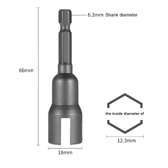 Power Wing Nut Driver Wing Nut Drill Bit Socket Wrench Tool 1/4" Hex ...