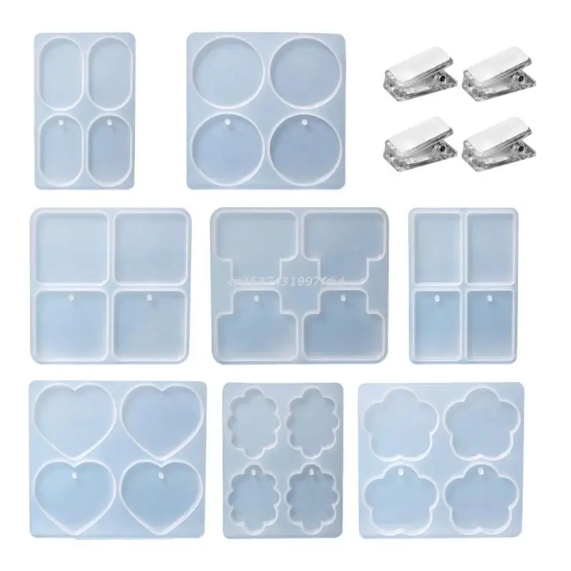 Hair-Clip-Silicone-Resin-Molds-Resin-Keychain-Mold-Fridge-Magnet-Clips ...