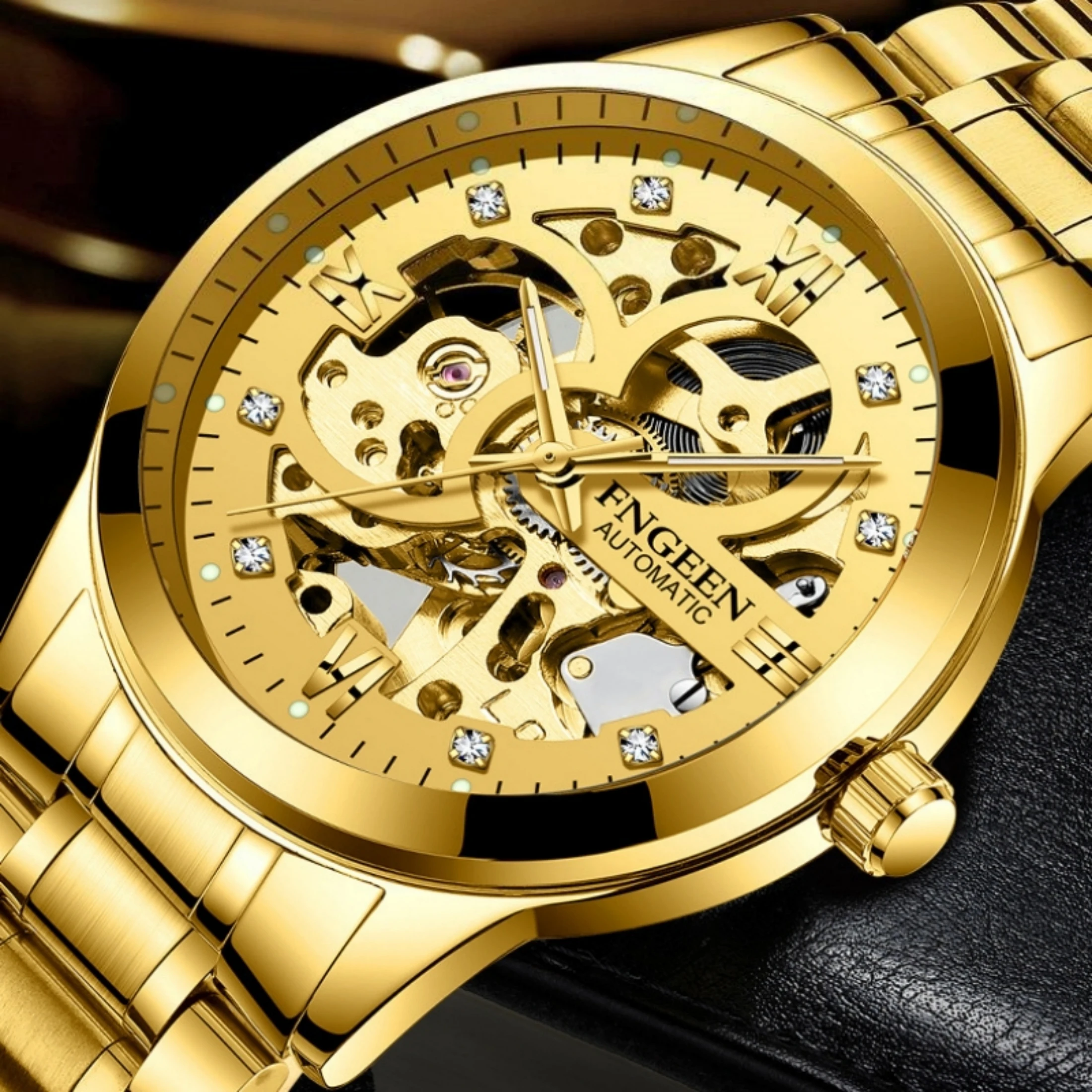 Fully-Automatic-Mechanical-Watch-Business-Watch-30M-Waterproof-Hollow ...
