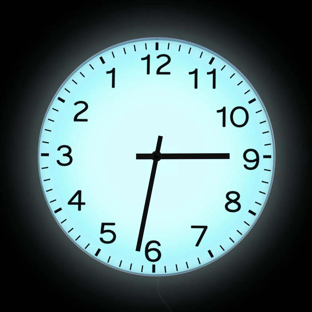 Reloj-de-pared-de-dise-o-moderno-con-retroiluminaci-n-LED-Cuenta-atr-s ...