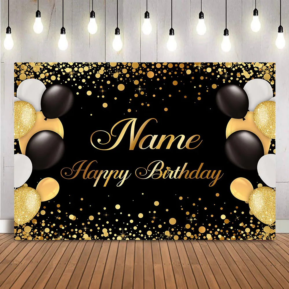 Black Birthday Background