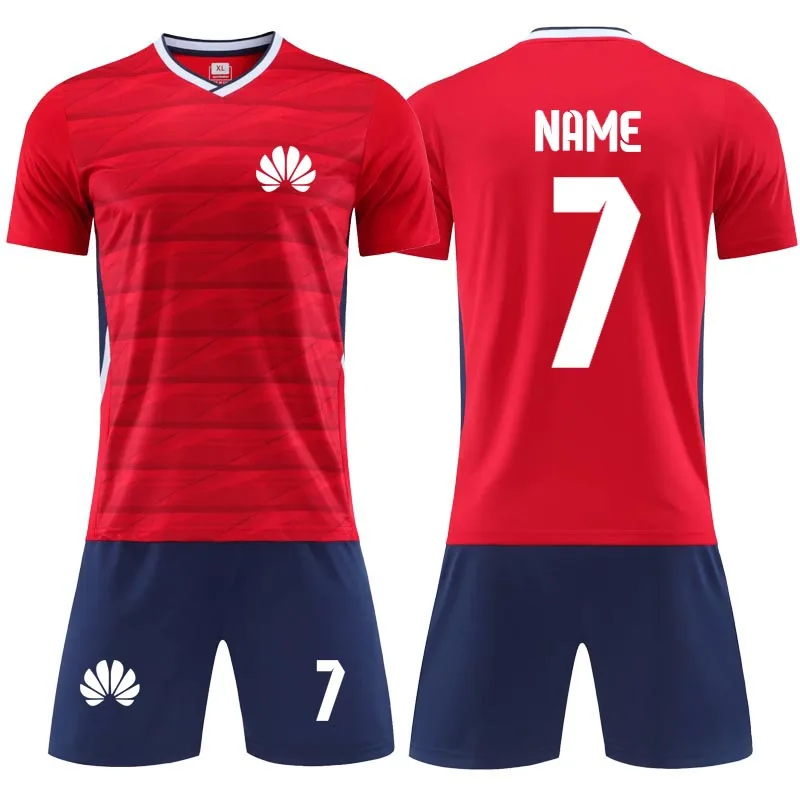 New Adult Kids Football Jerseys Sets Men Soccer Kit Sport Clothes ...