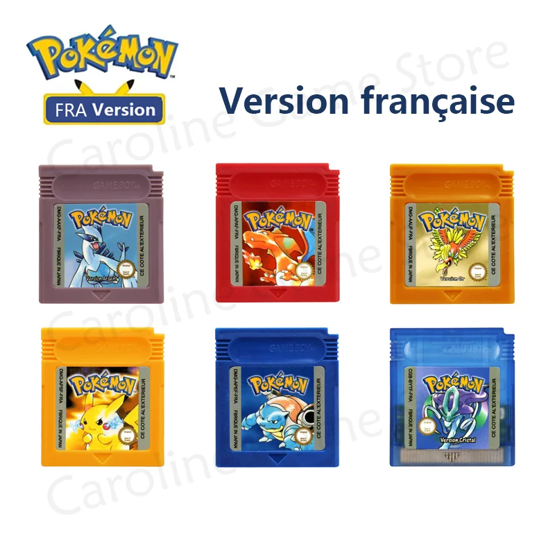 Cartouche-de-Jeu-Vid-o-Pok-mon-GBC-Version-Fran-aise-S-rie-16-Bits ...