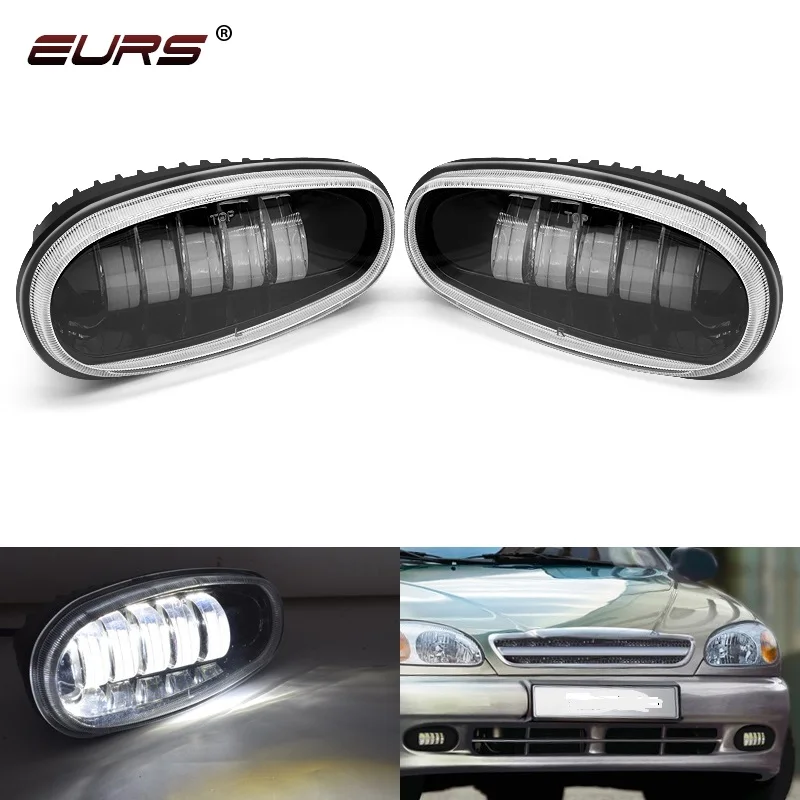 2PCS Car LED Front Fog Light Russian Version LED Driving Lamp DRL For ...