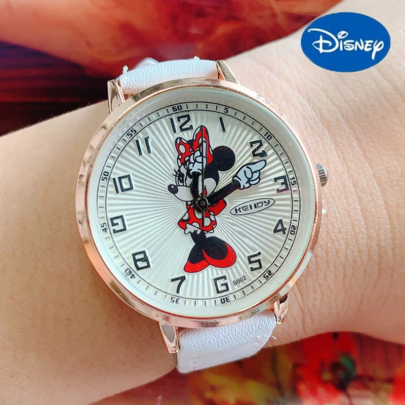 Disney-Mickey-Mouse-Fashion-Simplicity-Cartoons-PU-strap-quartz-watch ...