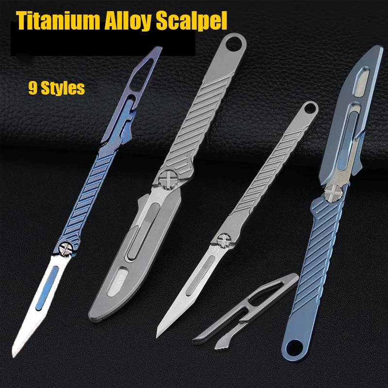 9-Styles-Scalpel-Titanium-Alloy-Carving-Knife-Animal-Scalpel ...