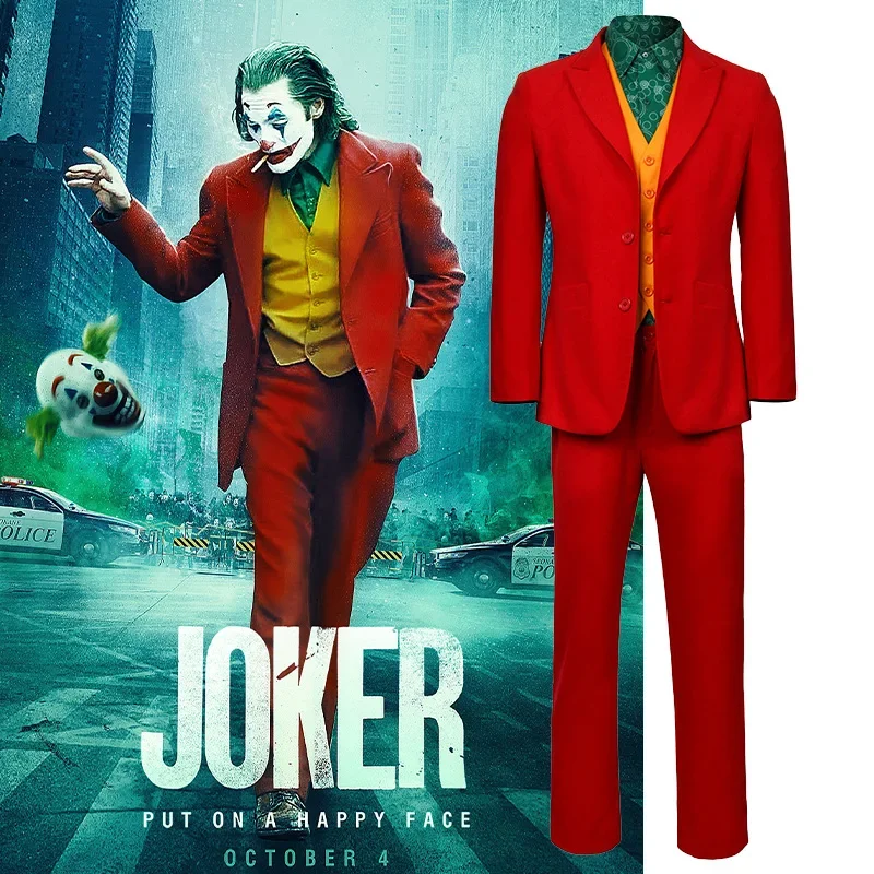 Joker-Film-Cosplay-Traje-Joaquin-Phoenix-Arthur-Fleck-Palha-o-Vermelho ...