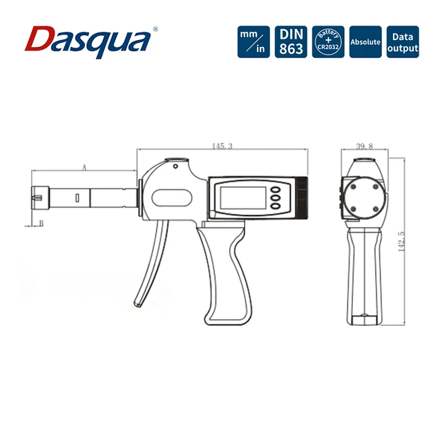 Digital Micrometer Drawing